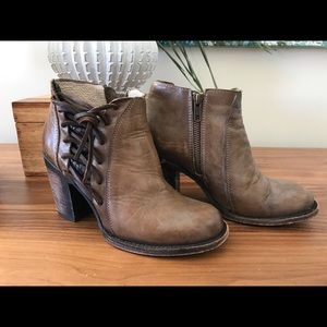 Freebird by Steven Shoes | Black Leather Distressed Wedge Boot With Fringe | Poshmark